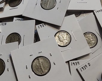 Winged Liberty Head Silver Mercury Dime 1929-1931 Pick Your Date and ...