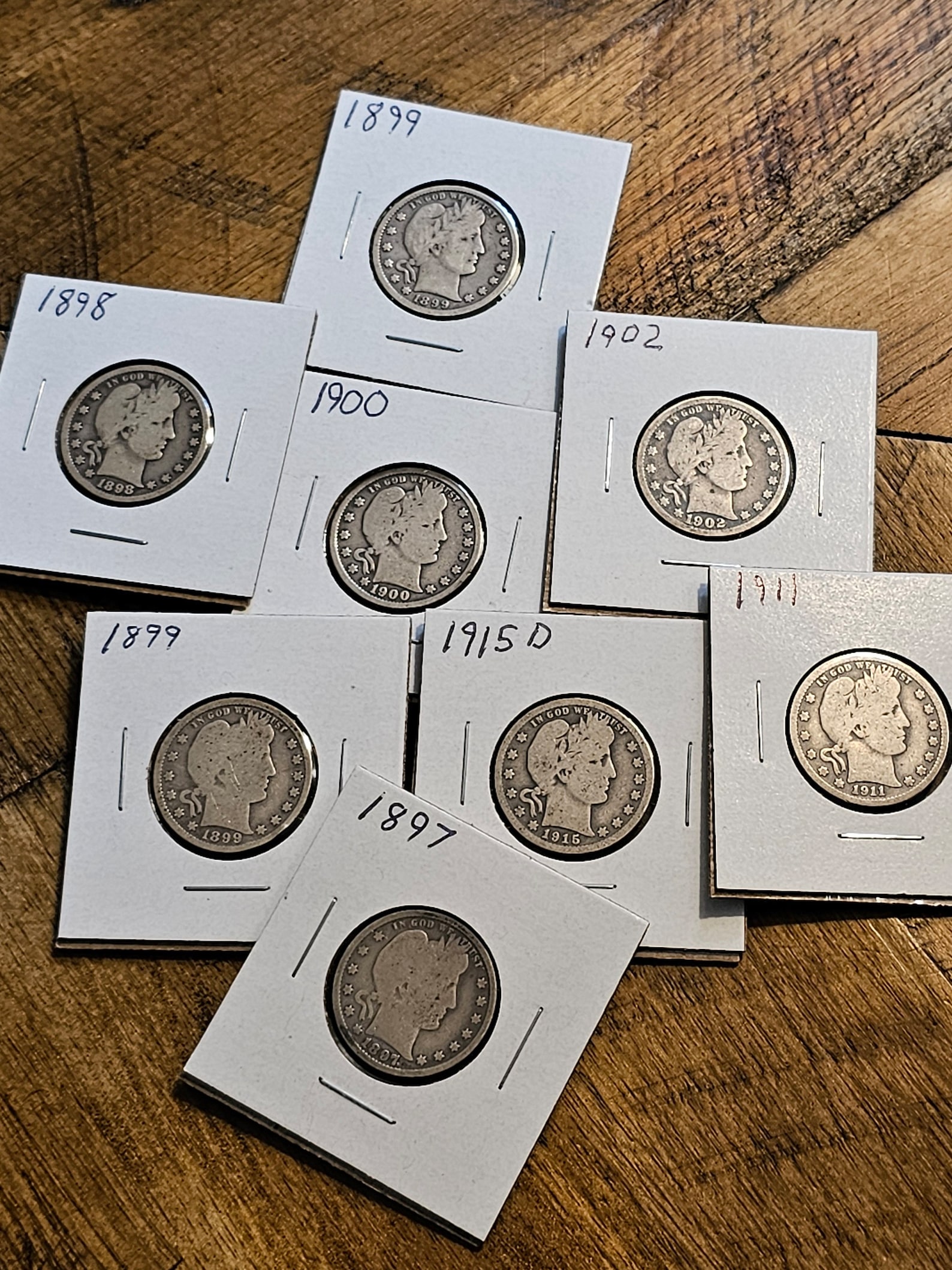Silver Barber Quarter 1892-1916 Pick Your Date and Grade - Etsy