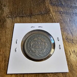 Rare 1847 Over 47 Braided Hair Large Cent Very Fine Vintage United ...