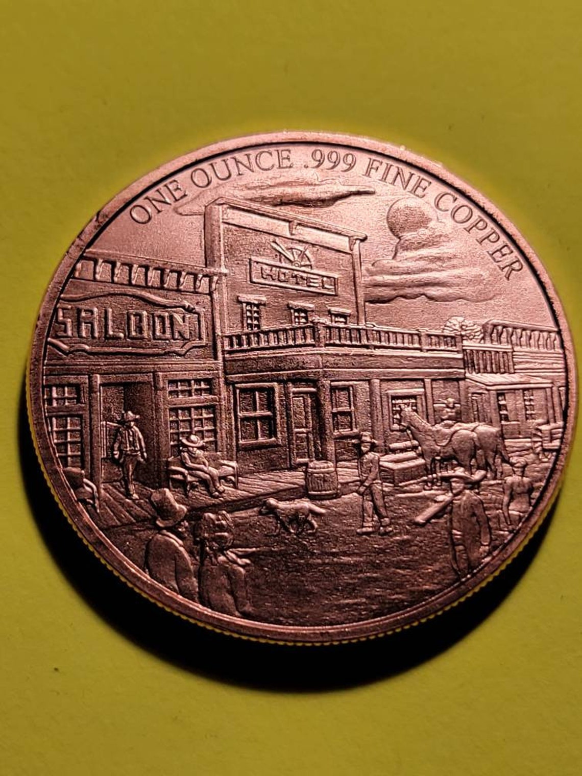 1 Oz. Copper Prospector Series Sheriff Round .999 Fine Copper | Etsy