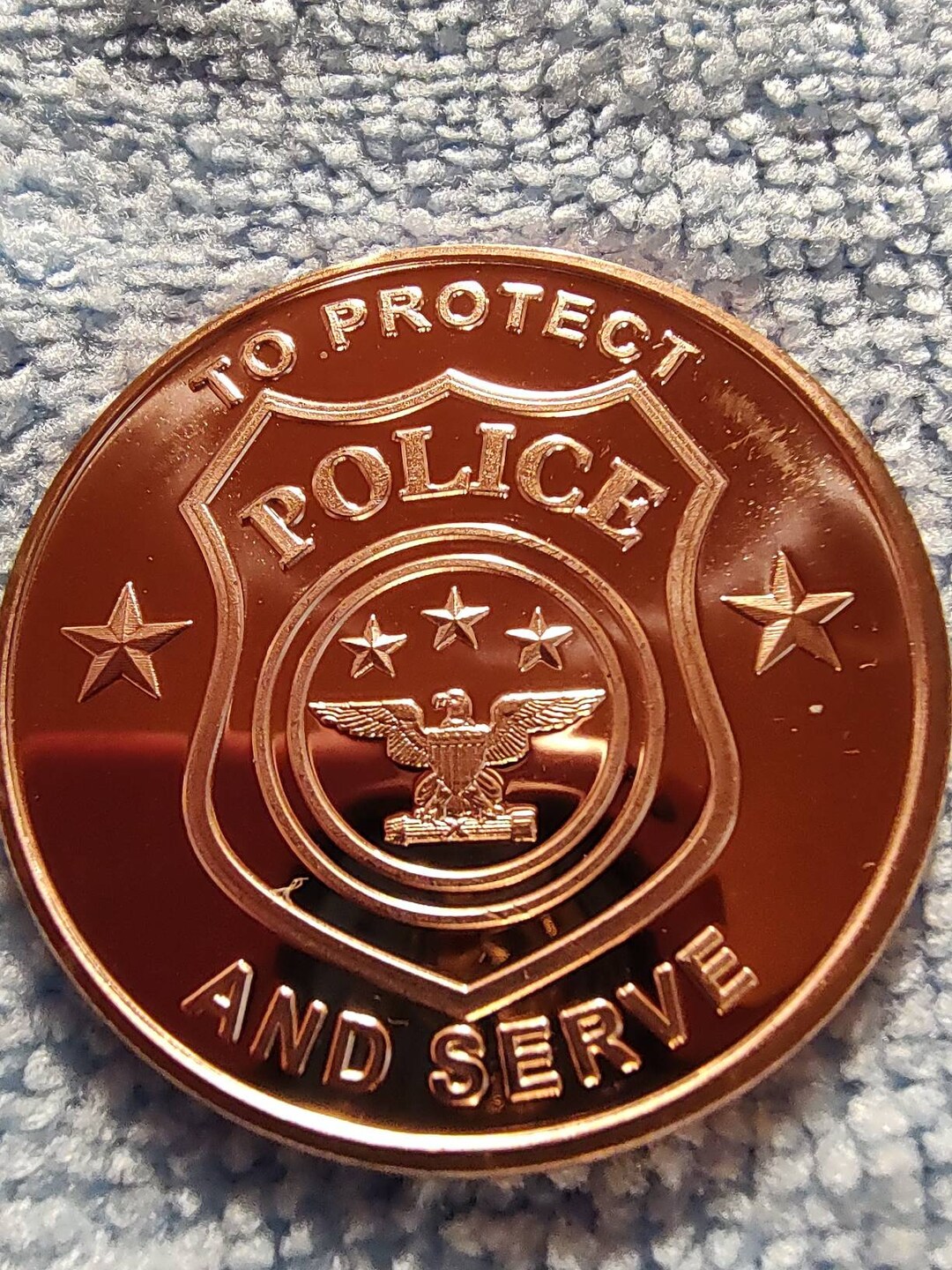 One Ounce .999 Fine Copper Art Police - Etsy