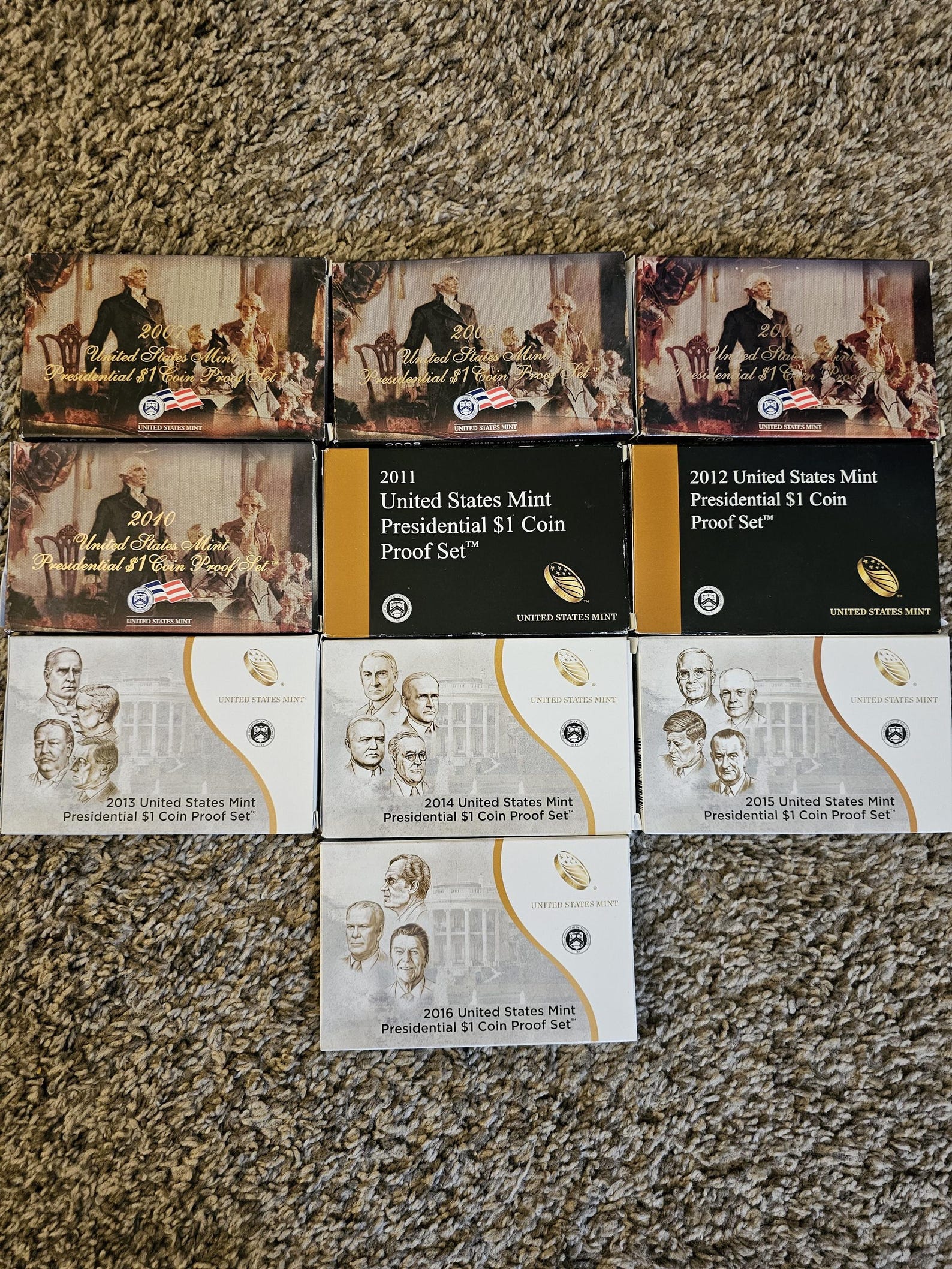 U.S. Proof Presidential Sets 2007-2016 Pick Your Date - Etsy
