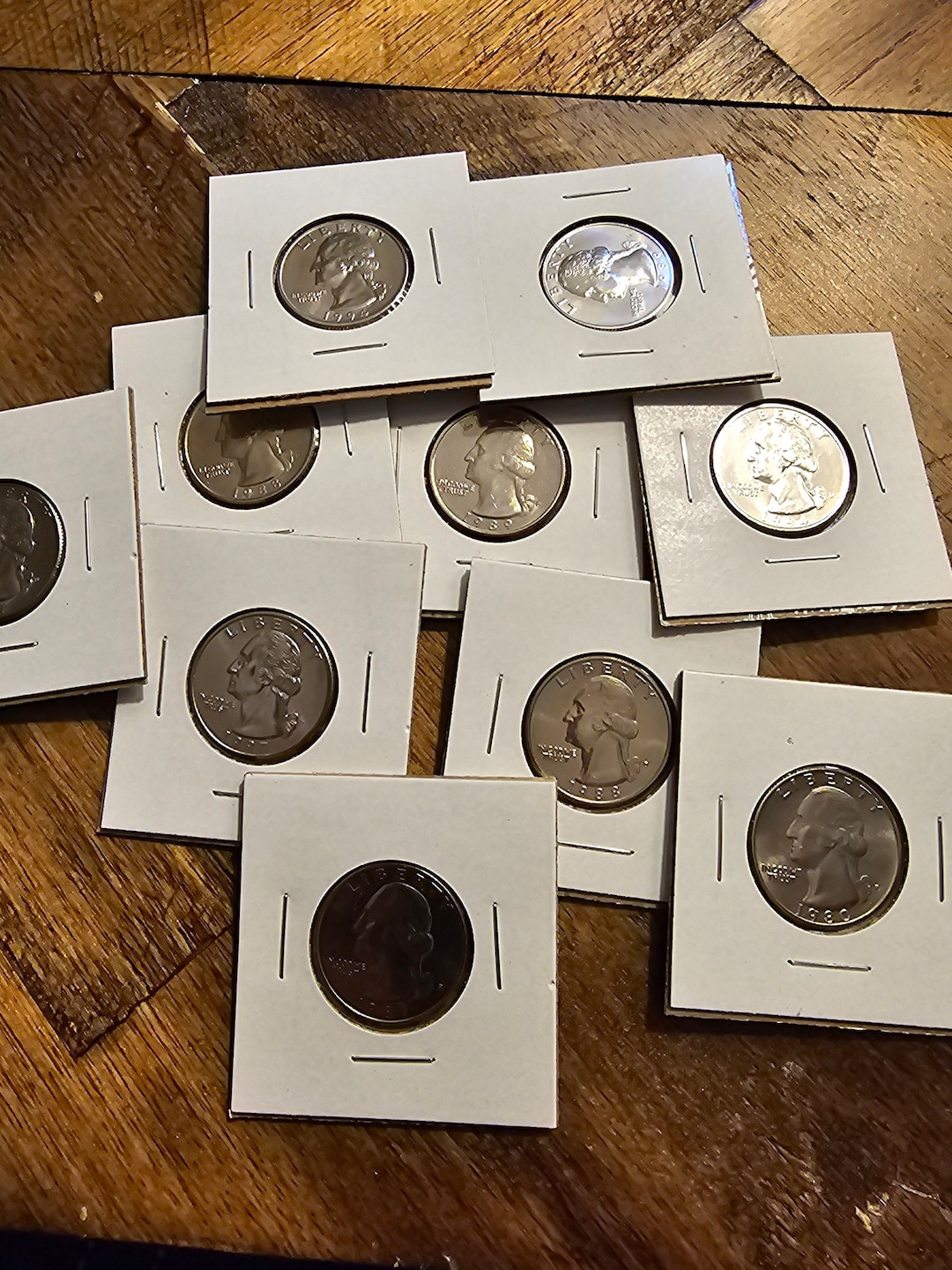 Uncirculated Washington Quarters Clad 1965-1998 Philadelphia Mint Pick ...