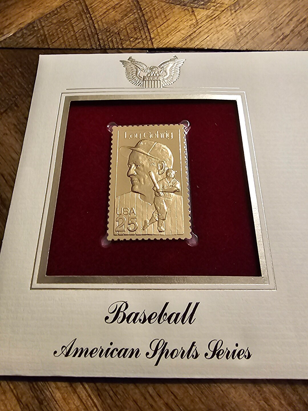 Baseball American Sports Series First Day of Issue 22kt Gold Replica ...