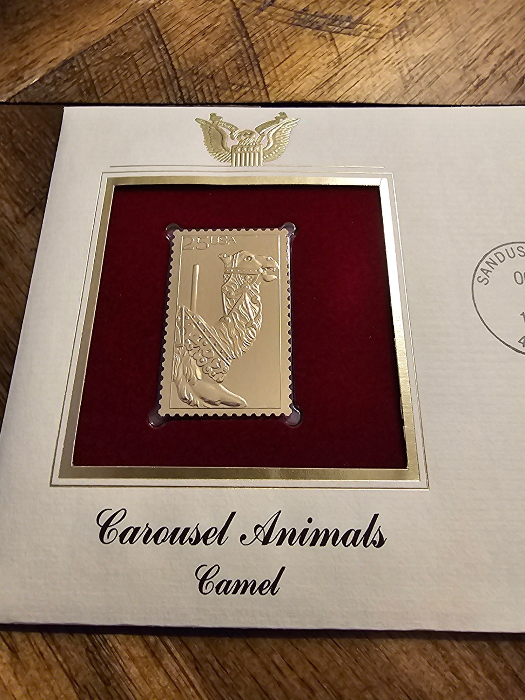 Camel Carousel Animals First Day of Issue 22kt Gold Replica Stamp - Etsy