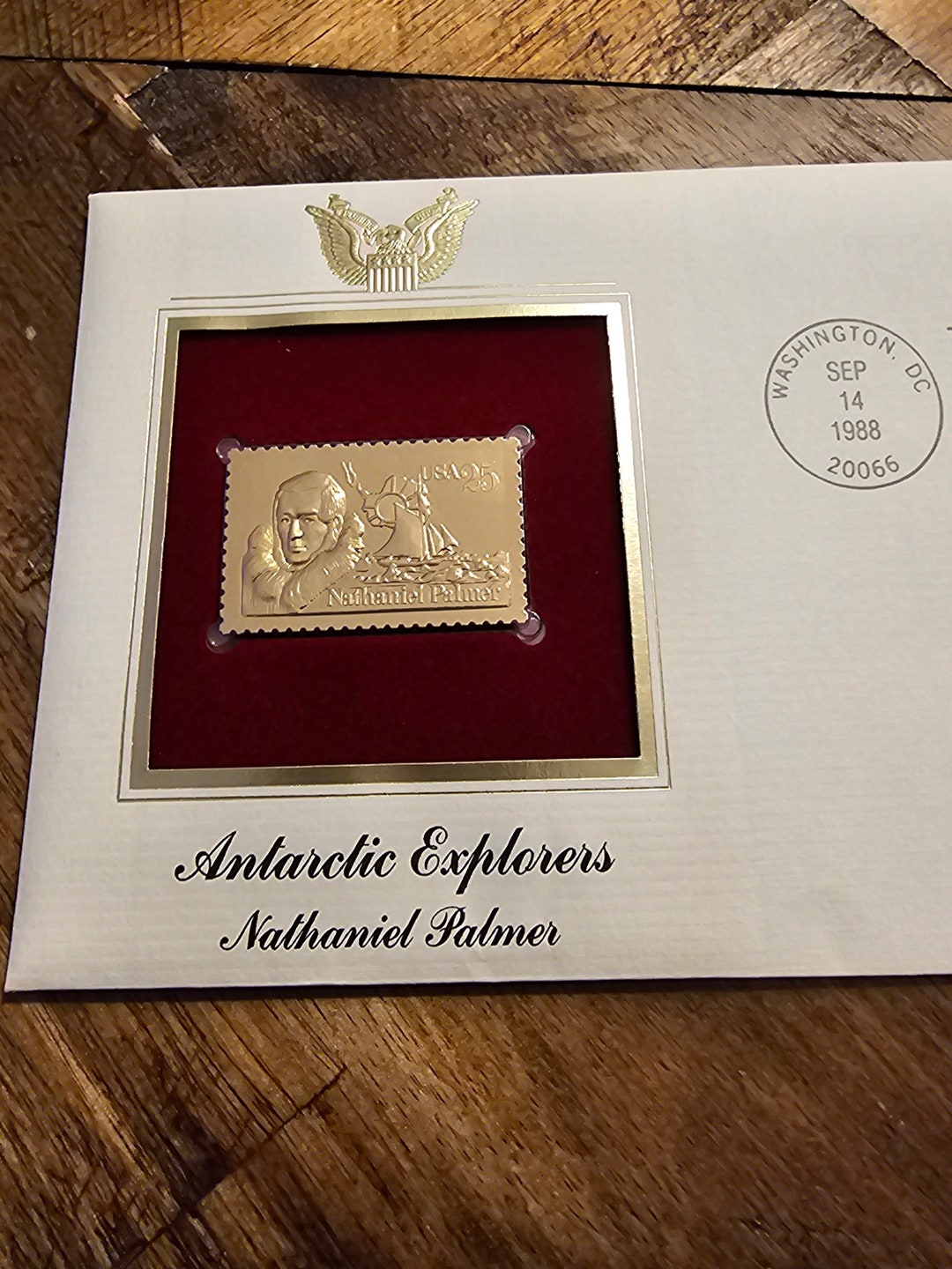 Nathaniel Palmer Antarctic Explorers First Day of Issue 22kt - Etsy