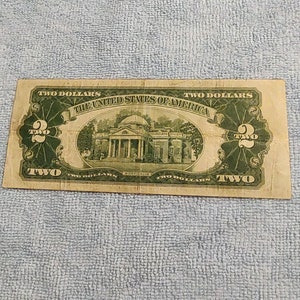 1928 D Series Two Dollar Red Note Nicely Circulated - Etsy