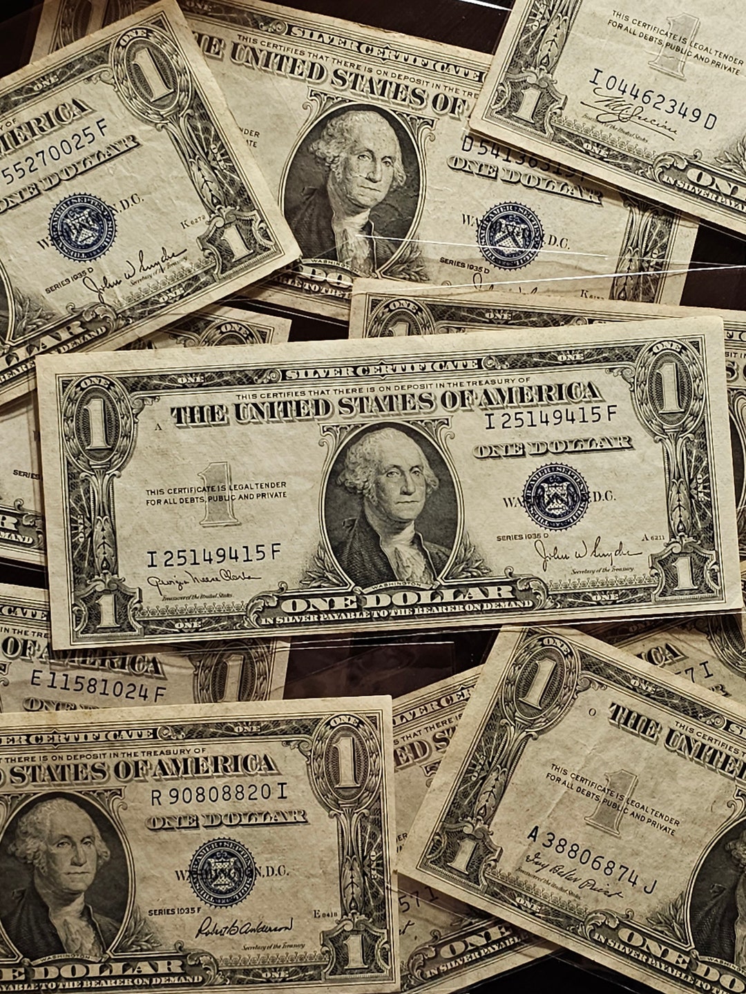 1935 Series One Dollar Silver Note Nicely Circulated - Etsy