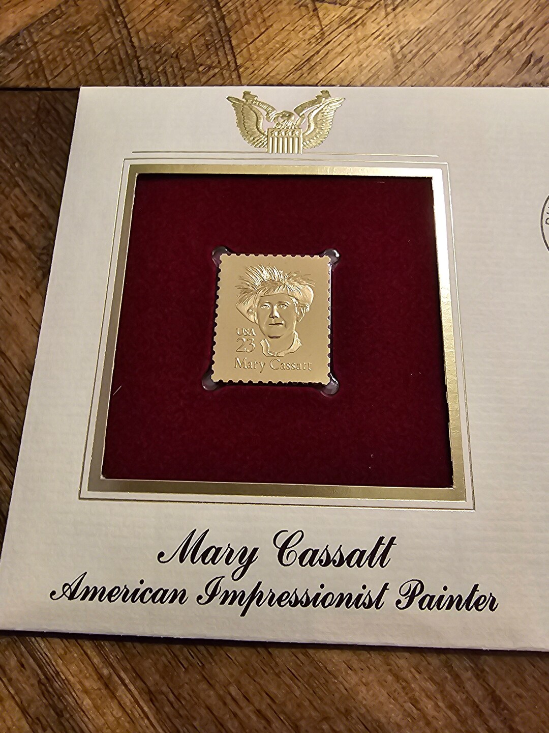 Mary Cassatt American Impressionist Painter First Day of Issue 22kt ...