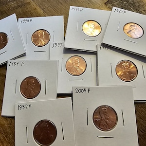 Uncirculated Lincoln Memorial Penny Denver Mint 1959-2009 Pick Your ...