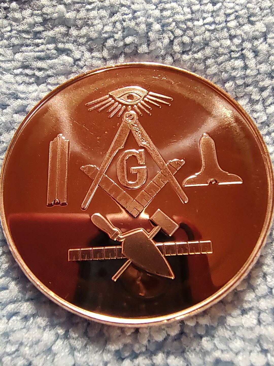 1 Oz. Copper Mason Round .999 Fine Copper Art Bullion - Etsy