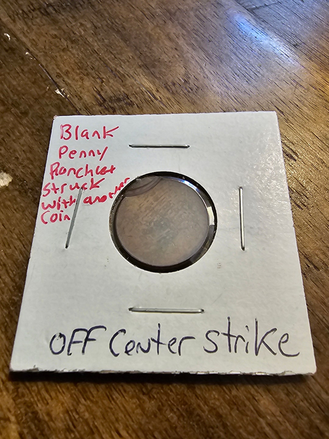 Off Center Strike on a Lincoln Penny Blank Planchet - Etsy