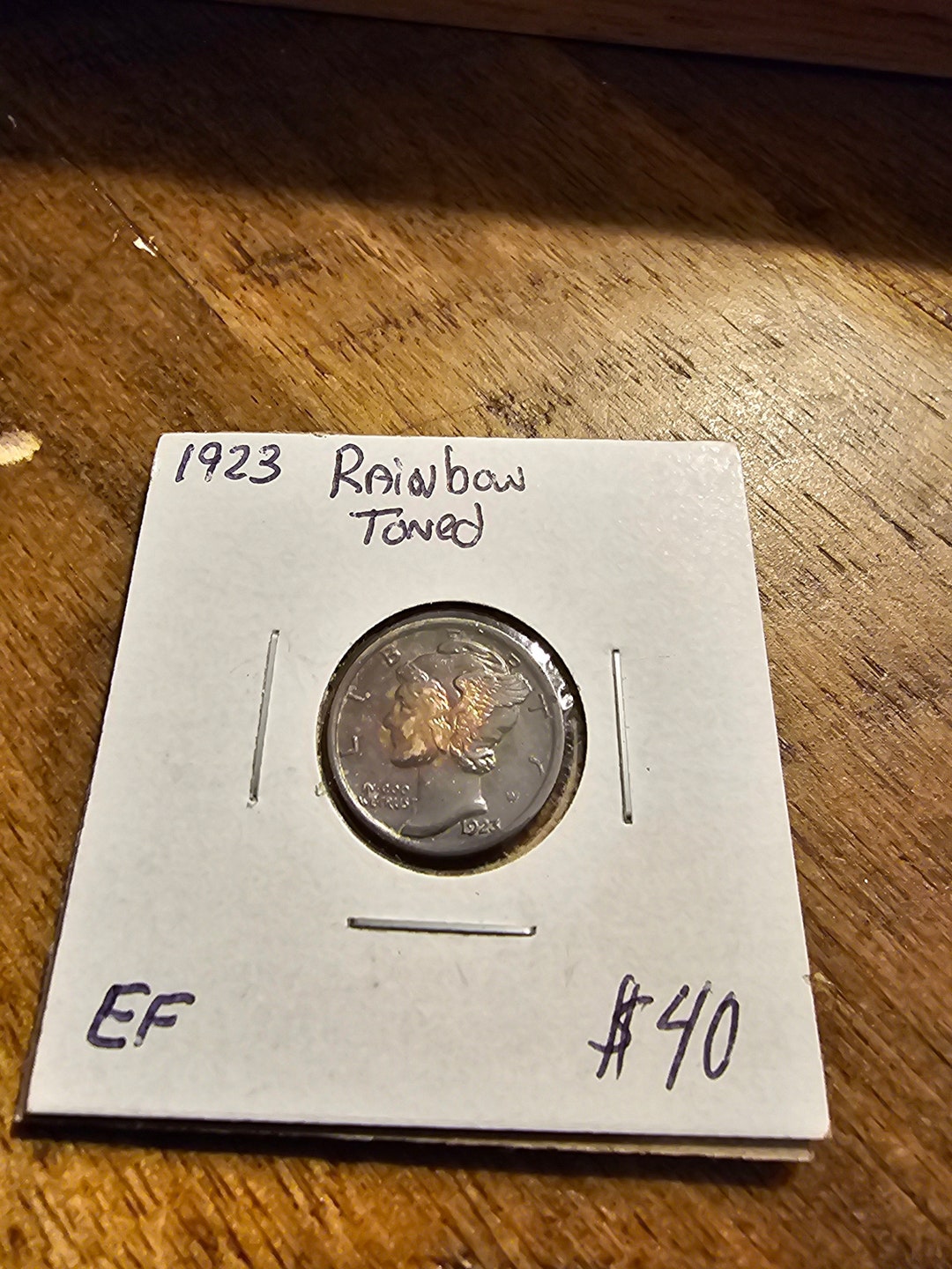 1923 Extra Fine Rainbow Toned Silver Mercury Dime - Etsy
