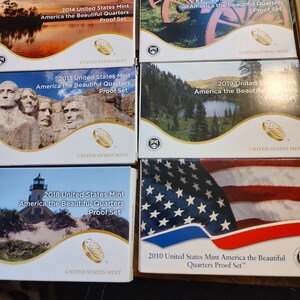 America the Beautiful Proof Quarter Set 2010-2020 Pick Your Proof Sets ...