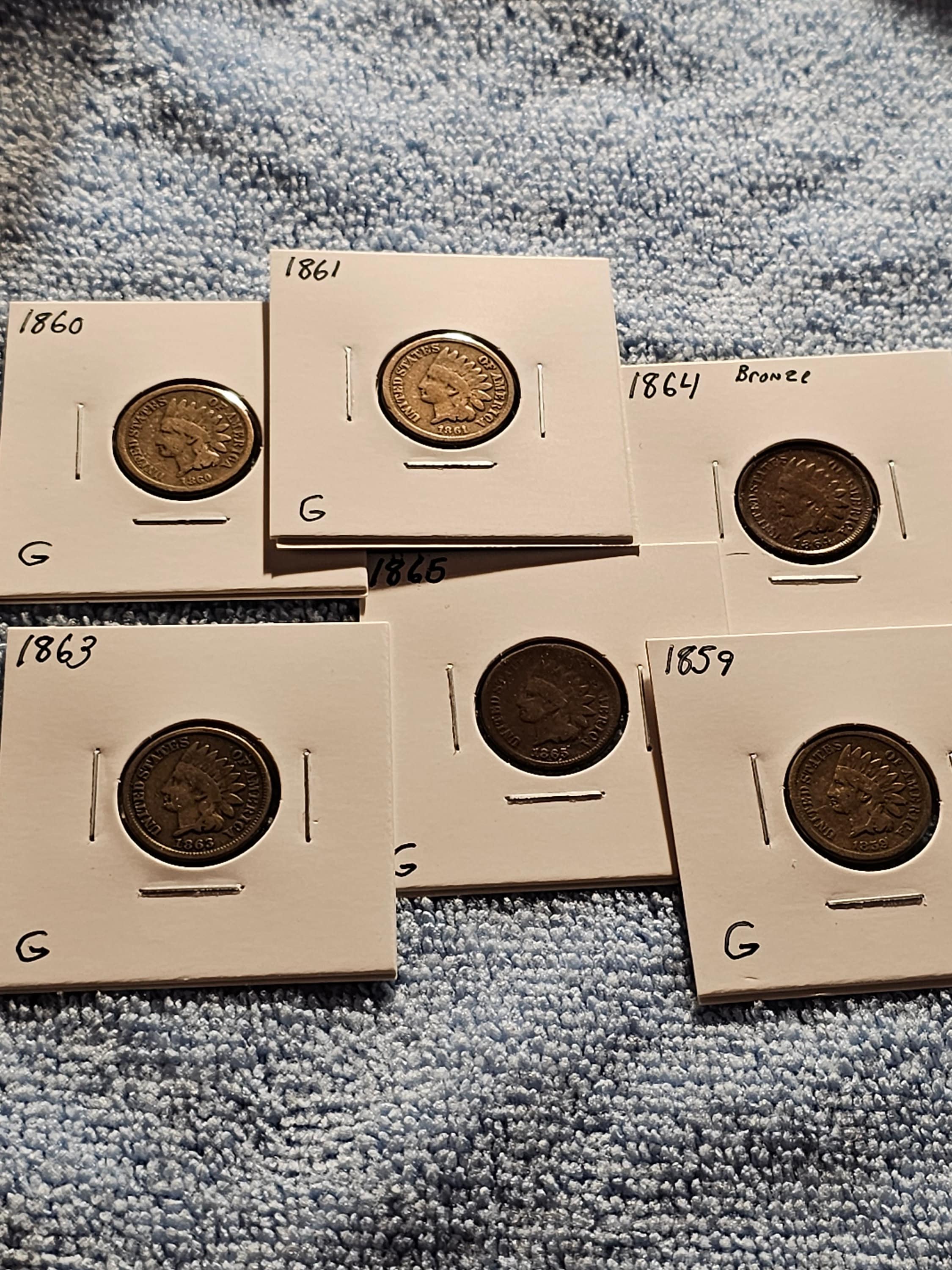 Indian Head Cent 1859-1873 Pick Your Date and Grade - Etsy