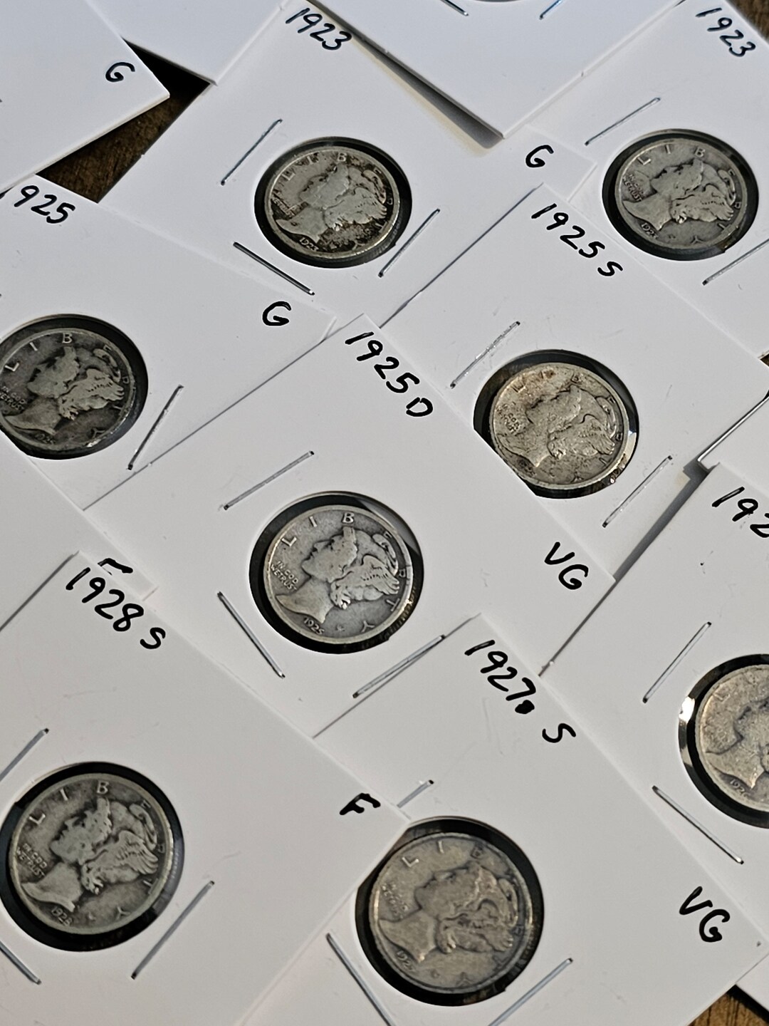 Winged Liberty Head Silver Mercury Dime 1923-1928 Pick Your Date and ...
