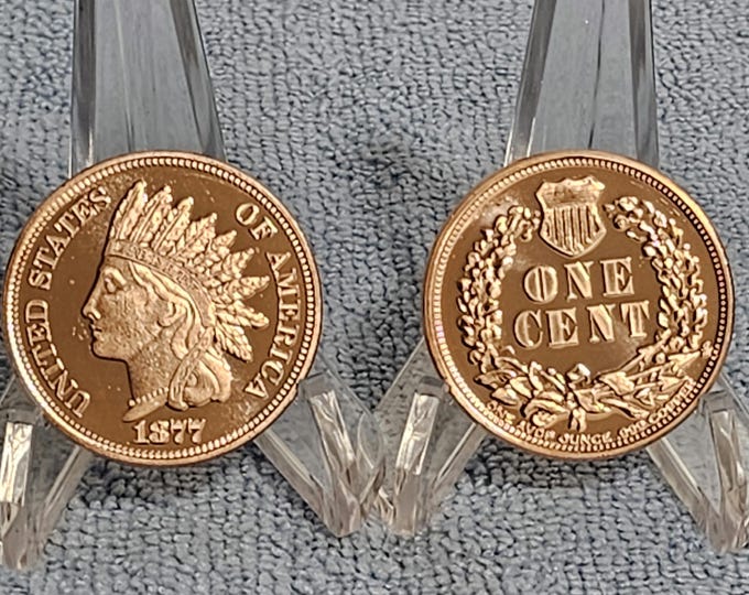 Indian Cent 1 OZ Copper Round .999 Fine Copper Art Bullion Round - Etsy