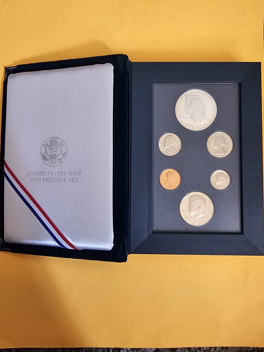 1990 Prestige Proof Set - Eisenhower Centennial Silver Proof Coin (OGP W/coa) - Etsy
