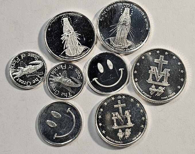 Silver Mixed Lot of 16 Gram Fractional Rounds 999 Silver - Etsy