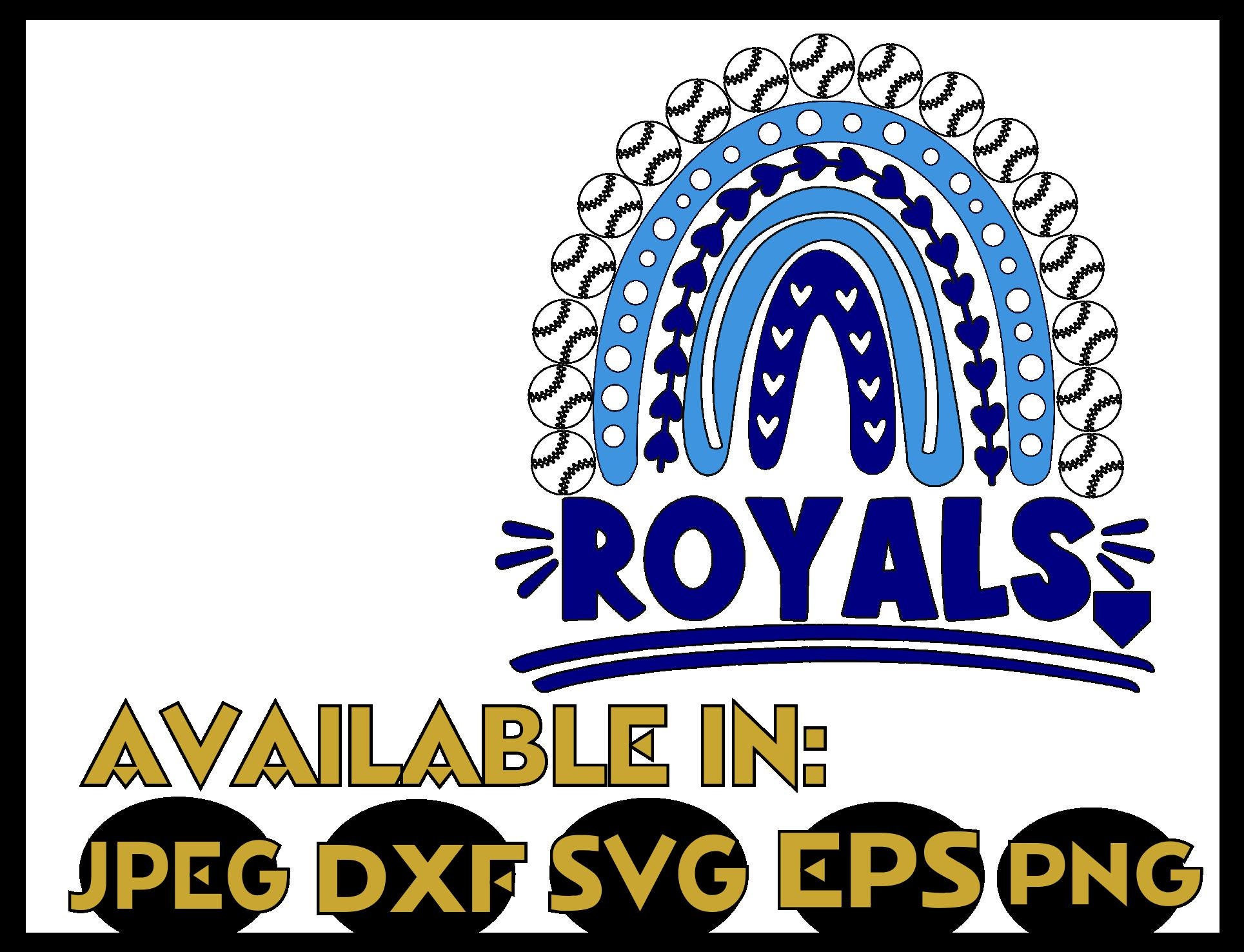 Baseball SVG DXF JPEG Silhouette Cameo Cricut Print Royals - Etsy
