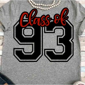 Reunion SVG DXF JPEG Silhouette Cameo Cricut Class of 1993 Class ...