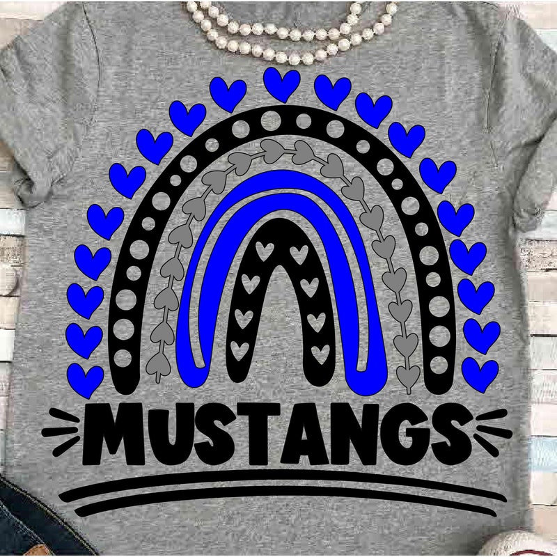 Mustangs Football Svg - Etsy