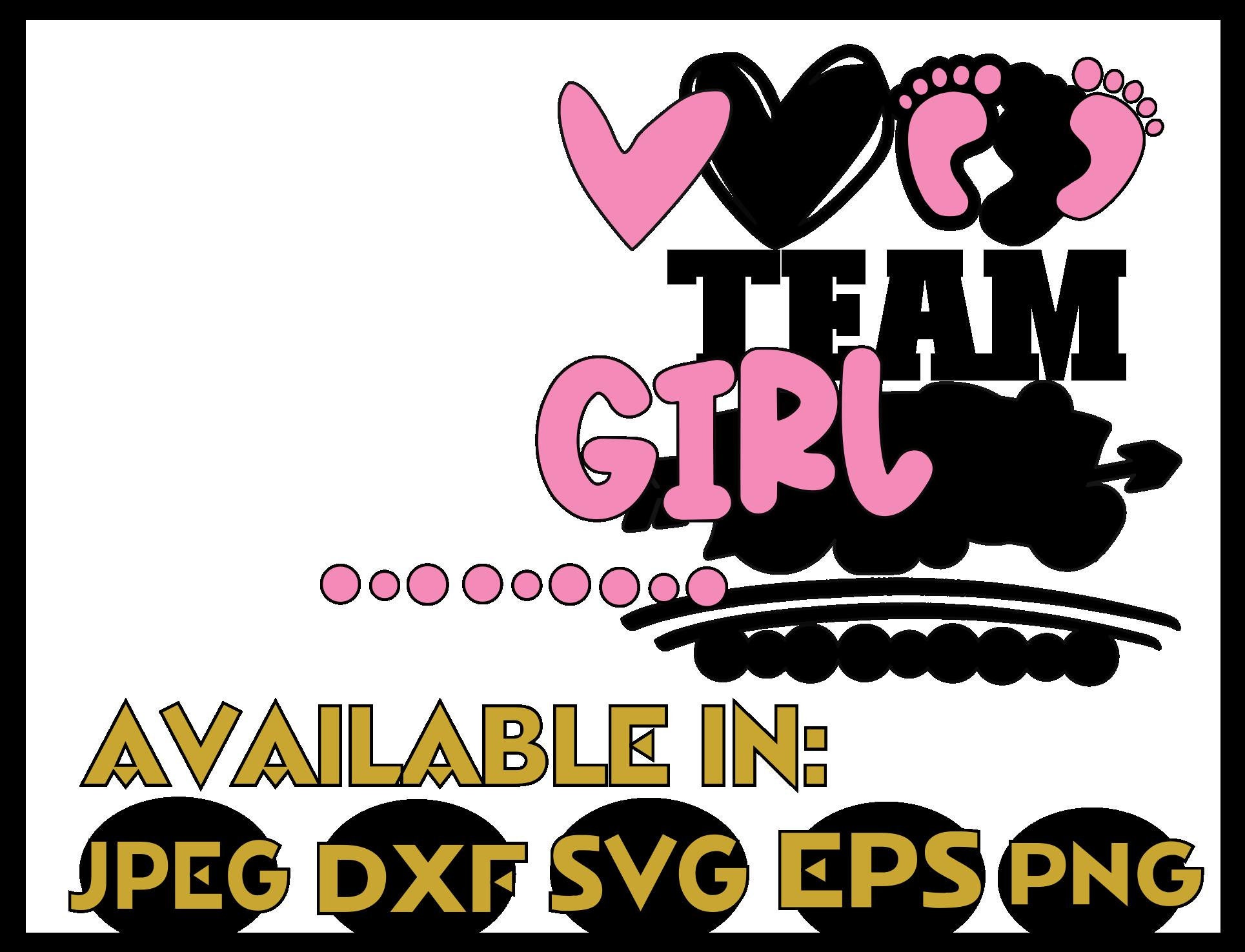 Baby SVG DXF JPEG Silhouette Cameo Cricut Pink or Blue Iron on Reveal ...