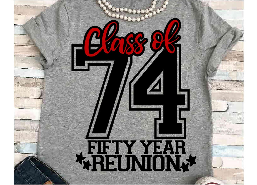 Reunion SVG DXF JPEG Silhouette Cameo Cricut Class of 1974 - Etsy