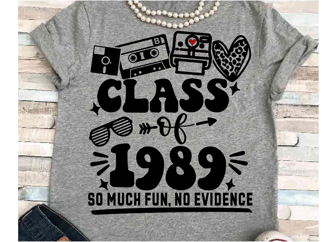 Reunion SVG DXF JPEG Silhouette Cameo Cricut Class of 1989 Png Camera Group Spirit Shirt Leopard ...