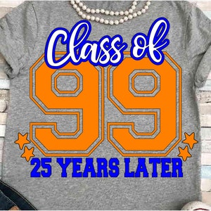 Reunion SVG DXF JPEG Silhouette Cameo Cricut Class of 1999 Class ...