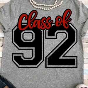 Reunion SVG DXF JPEG Silhouette Cameo Cricut Class of 1992 Class ...