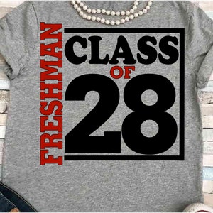 Freshman SVG DXF JPEG Silhouette Cameo Cricut Class of 2028 First Day ...