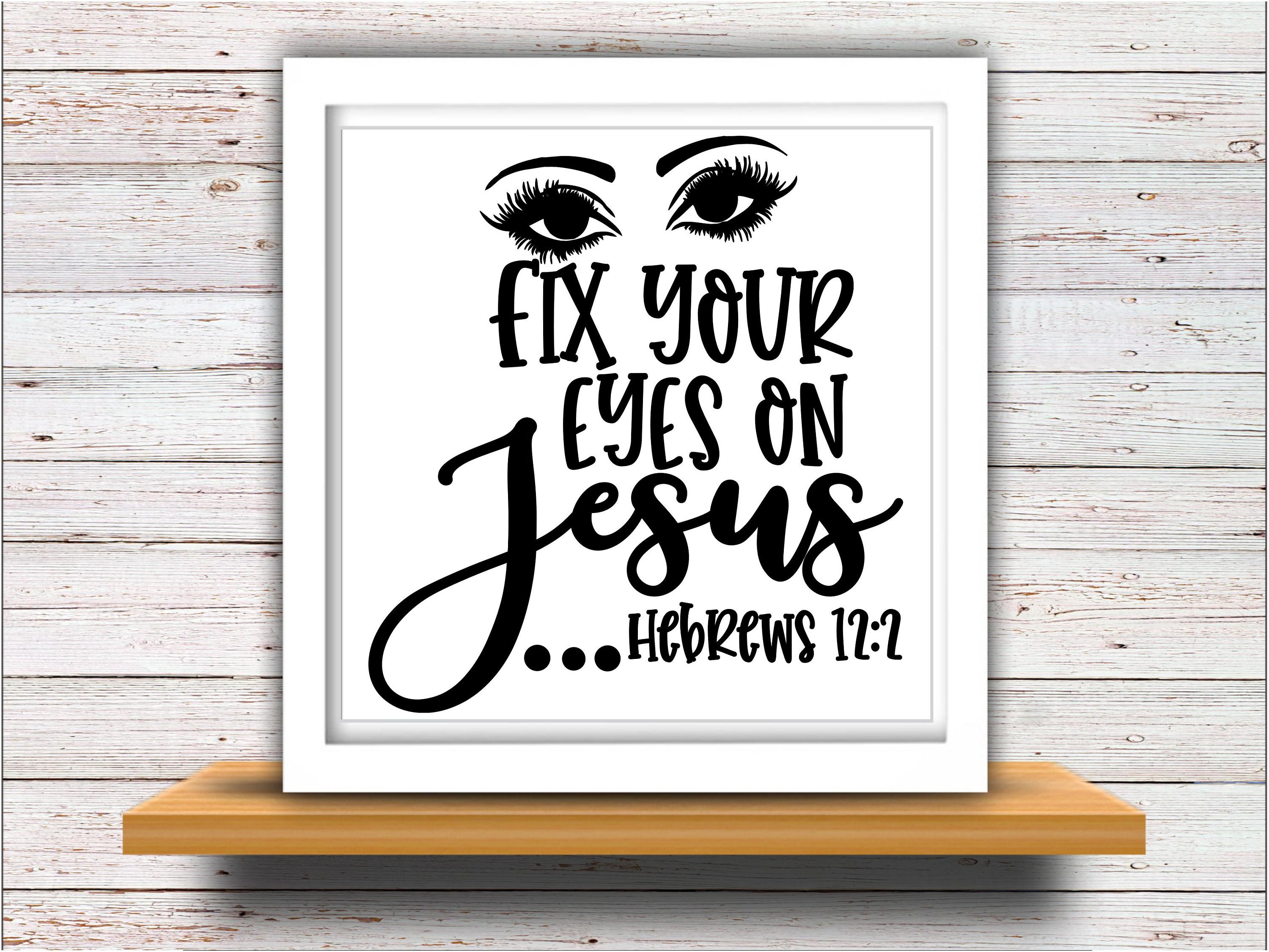 Faith SVG DXF JPEG Silhouette Cameo Cricut Bible Verse Lashes | Etsy