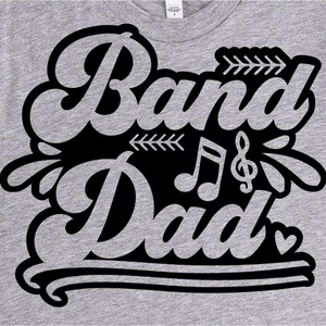 Band SVG DXF JPEG Silhouette Cameo Cricut Band Dad Png Iron on Band ...