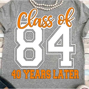 Reunion SVG DXF JPEG Silhouette Cameo Cricut Class of 1984 Class ...