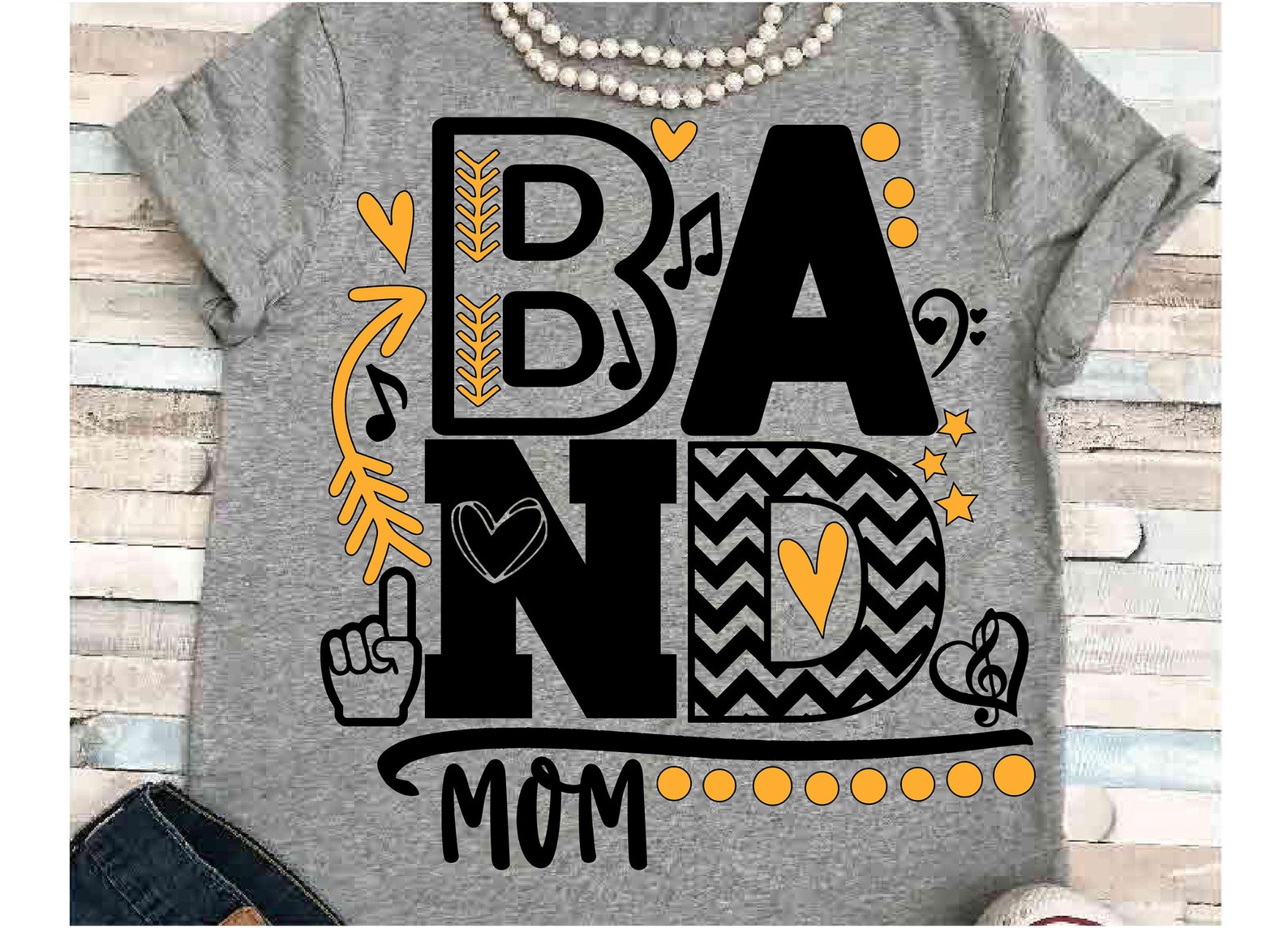 Band SVG DXF JPEG Silhouette Cameo Cricut Band Mom Svg Iron on - Etsy