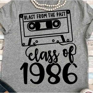 Reunion SVG DXF JPEG Silhouette Cameo Cricut Class of 1986 Class ...