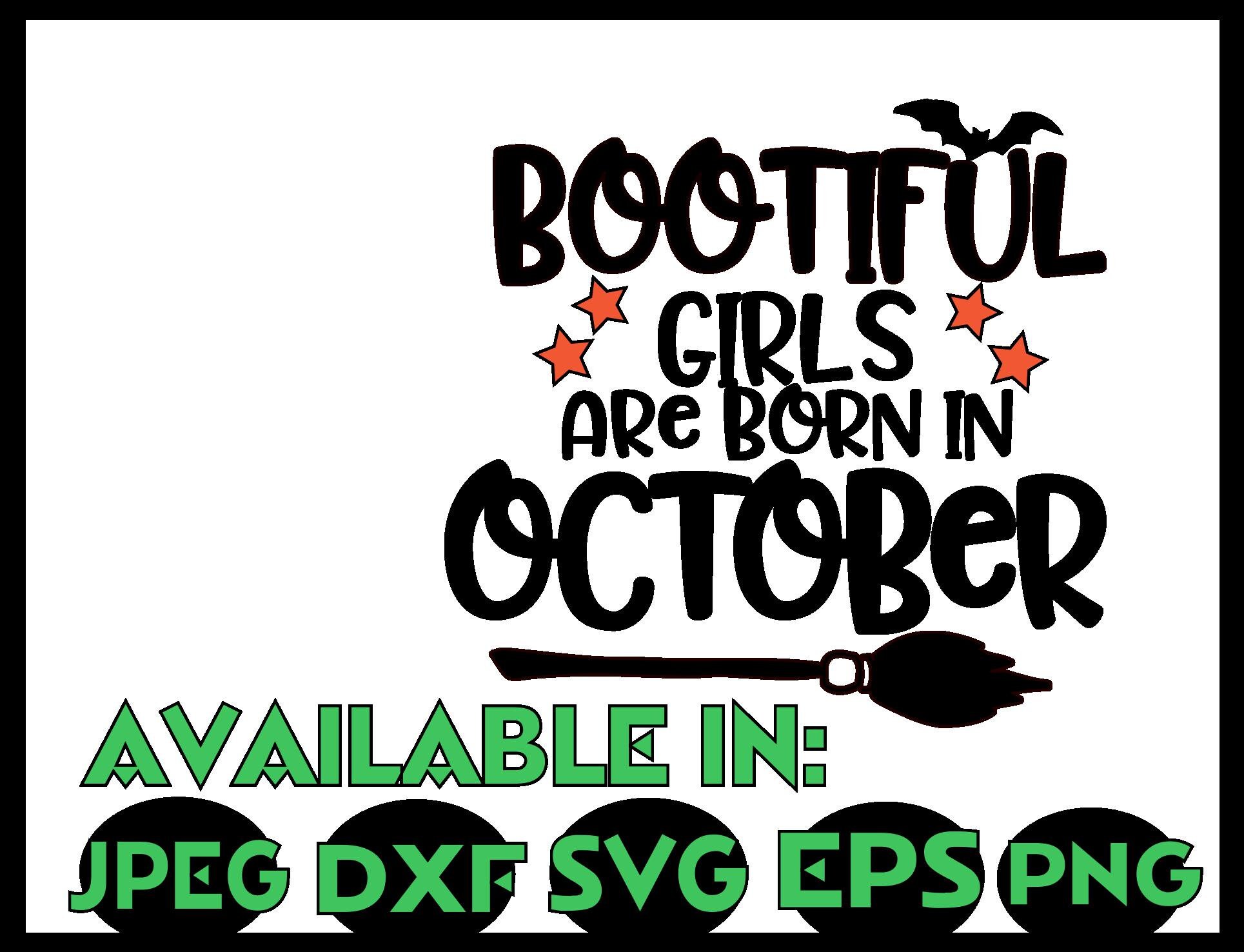 Birthday Svg DXF JPEG Silhouette Cameo Cricut October Svg - Etsy