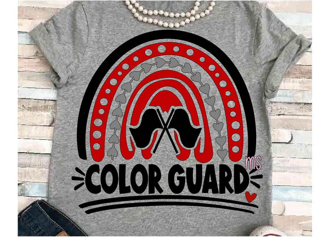 Color Guard Love SVG DXF JPEG Silhouette Cameo Cricut Band Mom Color ...