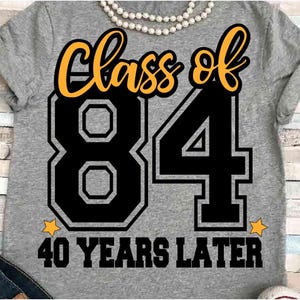 Reunion SVG DXF JPEG Silhouette Cameo Cricut Class of 1984 Class ...