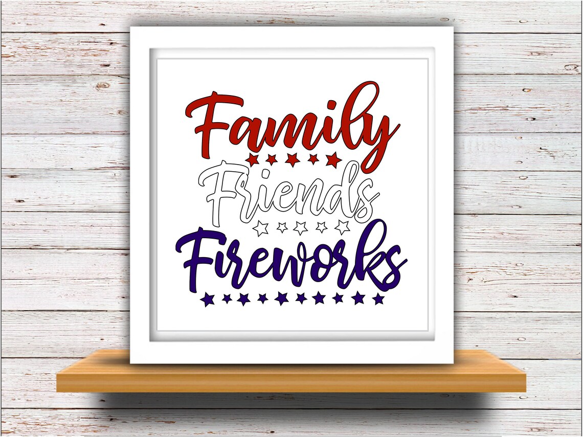 Friends Svg SVG DXF JPEG Silhouette Cameo Cricut Fireworks Svg | Etsy