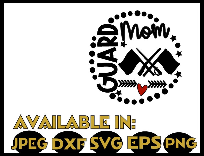 Color Guard Svg SVG DXF JPEG Silhouette Cameo Cricut Band - Etsy