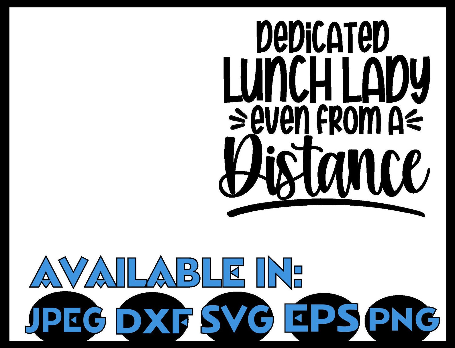 Lunch Lady Svg Dxf Jpeg Silhouette Cameo Cricut Social Etsy