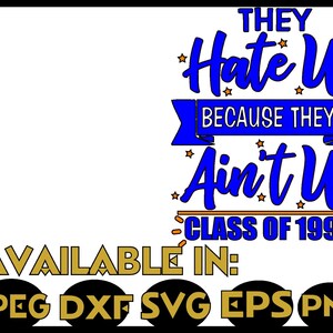 Reunion SVG DXF JPEG Silhouette Cameo Cricut Class of 1999 Class ...