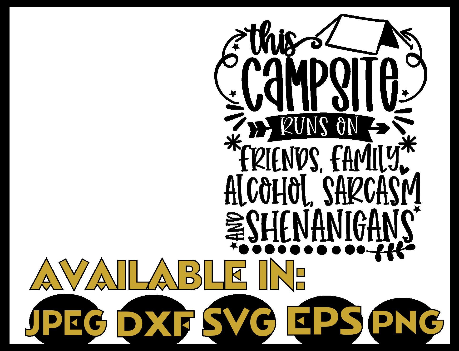 Camping SVG DXF JPEG Silhouette Cameo Cricut Tent Family - Etsy