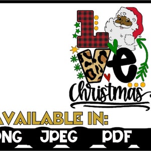 Christmas Santa Sublimation PNG Printable Download Christmas Eve Merry ...