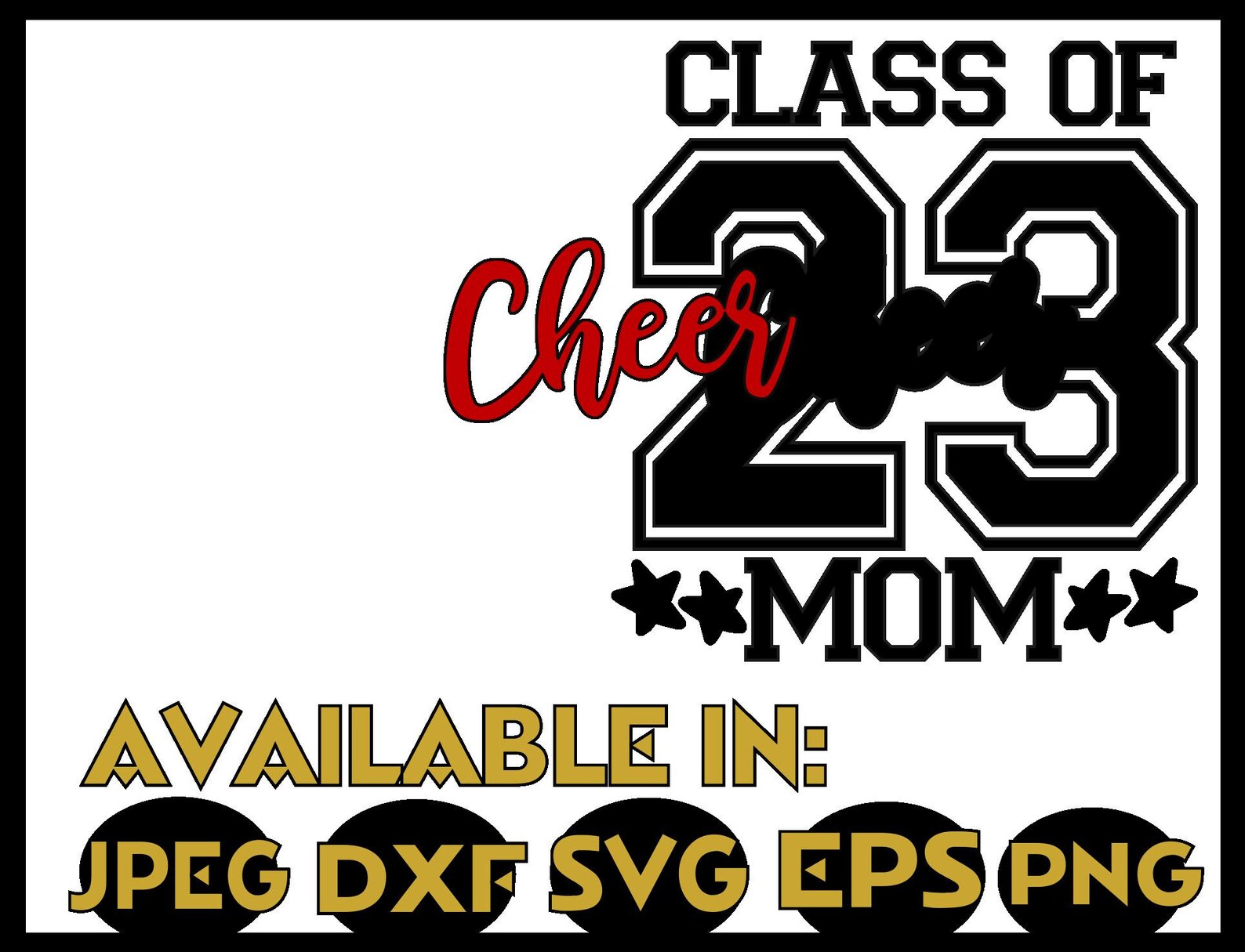 Cheerleader Mom Sign SVG DXF JPEG Silhouette Cameo Cricut - Etsy