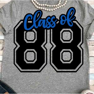 Reunion SVG DXF JPEG Silhouette Cameo Cricut Class of 1988 Class ...