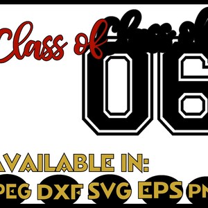 Reunion SVG DXF JPEG Silhouette Cameo Cricut Class of 2006 Class ...