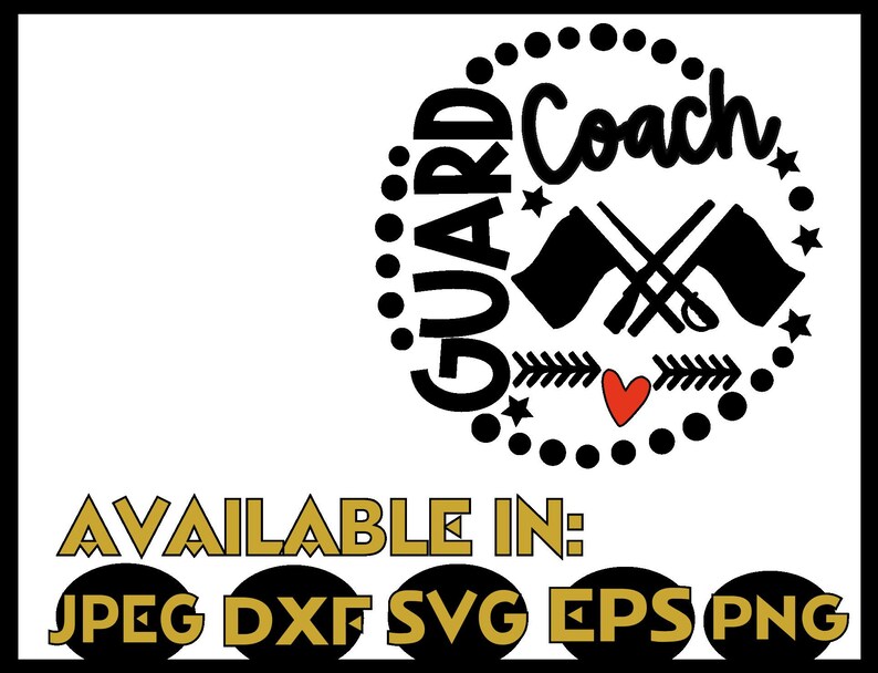 Color Guard SVG DXF JPEG Silhouette Cameo Cricut Band Coach Tournament ...